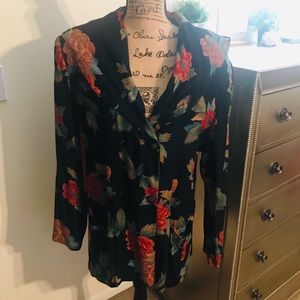 Carole Little | Tops | Vintage Carol Little Floral Blouse | Poshmark